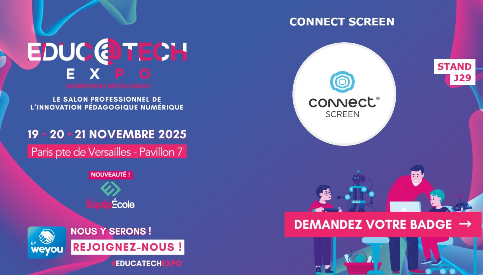 Connect Screen sera présent au salon Educ@Tech Expo 2025 ! - Connect ...
